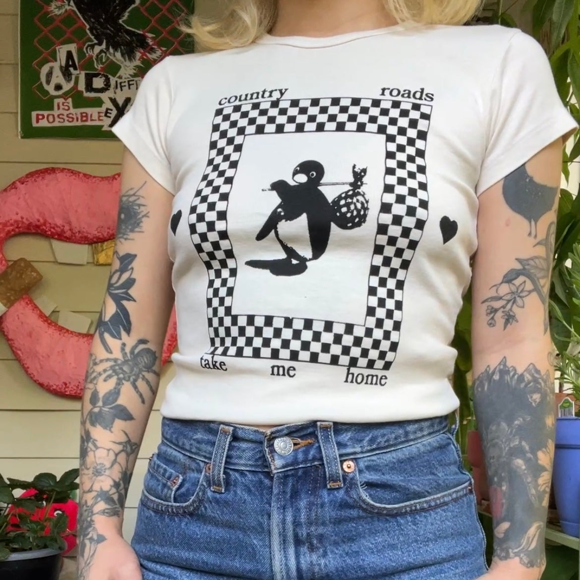 pingu baby doll tee (IN-STOCK) – catchinglizards